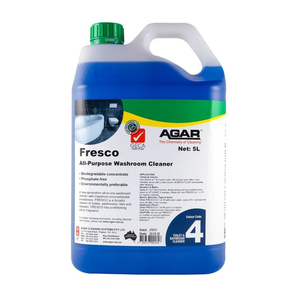 Agar Fresco 5L – Eco-Friendly Washroom Cleaner – A to Z Cleaning Supplies
