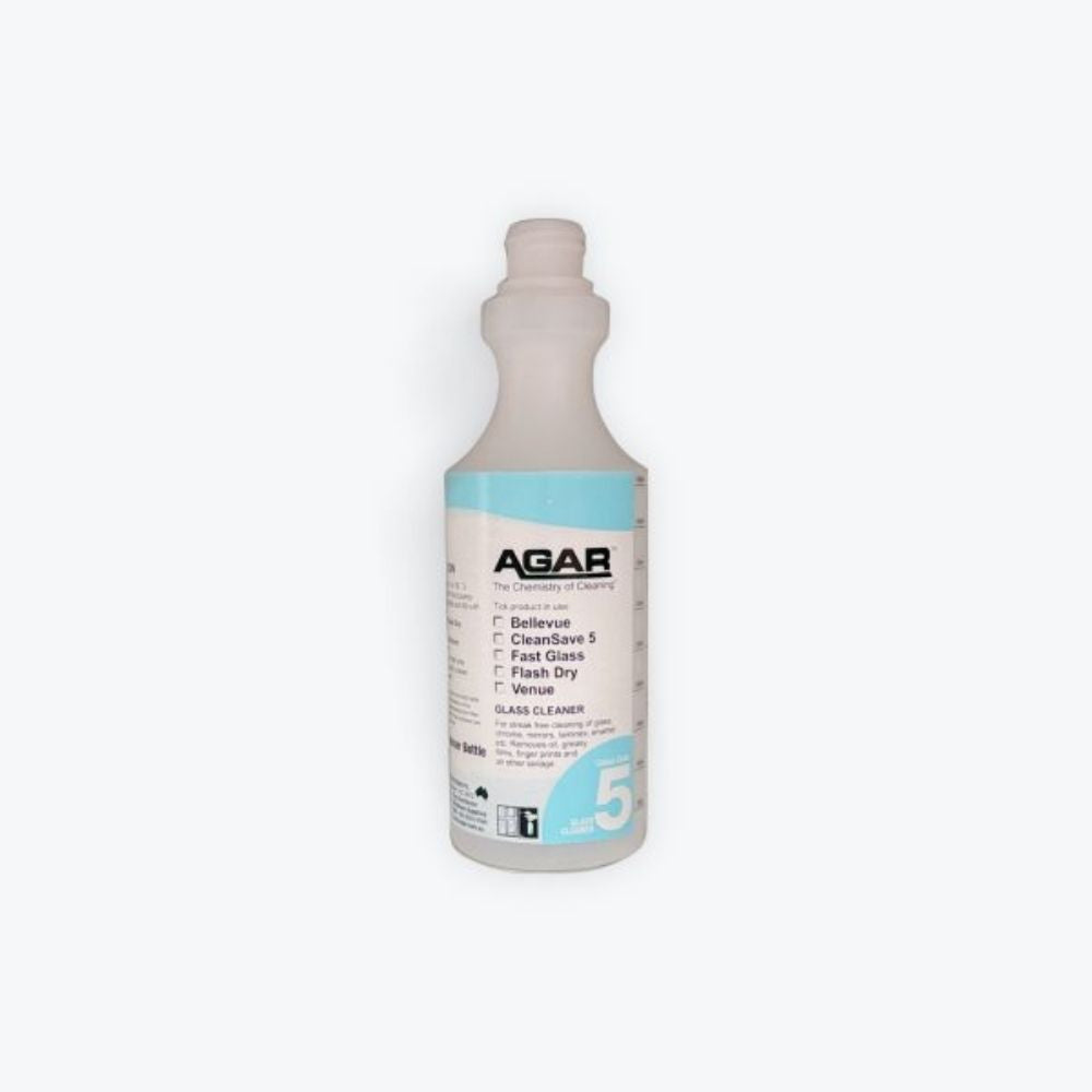 Agar Glass Cleaner Spray Bottle Code 5 500 ml | Colour-Coded Refillable