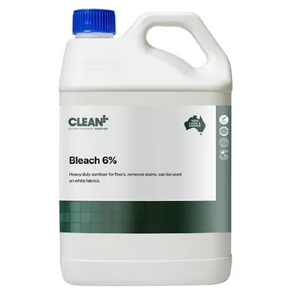 Clean Plus Bleach 6% Heavy-Duty Disinfectant 5L