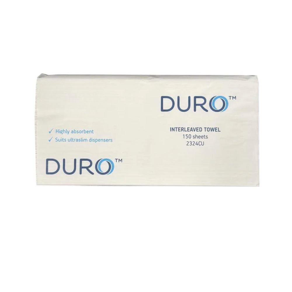 Duro Ultra-Slim Hand Towels 2400 Sheets – Bulk Commercial Use