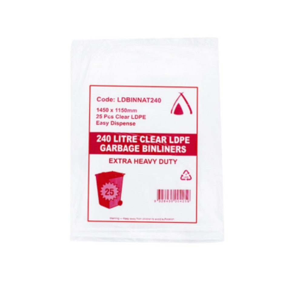 Extra Heavy Duty Natural LDPE Bin Liners – Tailored Packaging Bags