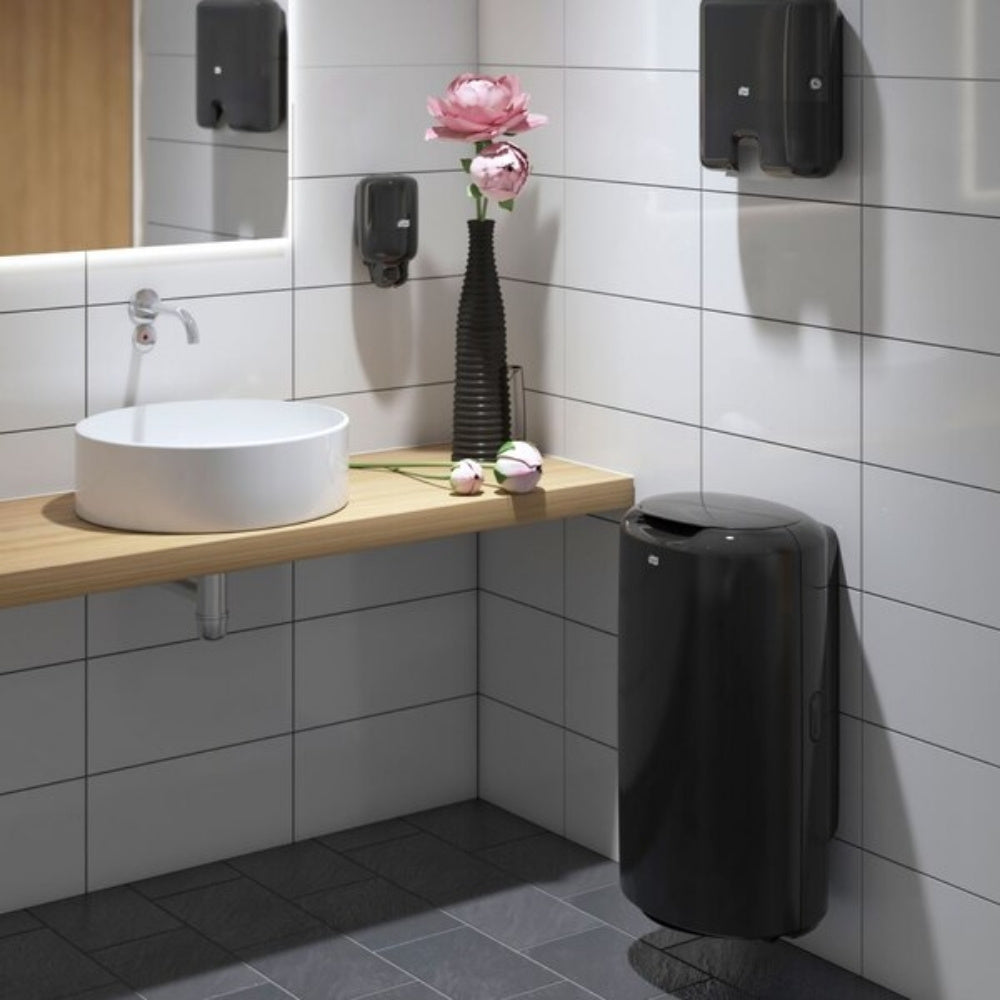 Tork 50 L Black Waste Bin – Waste Bin for Commercial Washrooms – A to Z ...